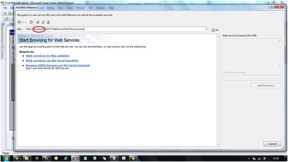 Scan Barcode And Verify Data From Database Using Web Service On Windows Ce Portable Terminal